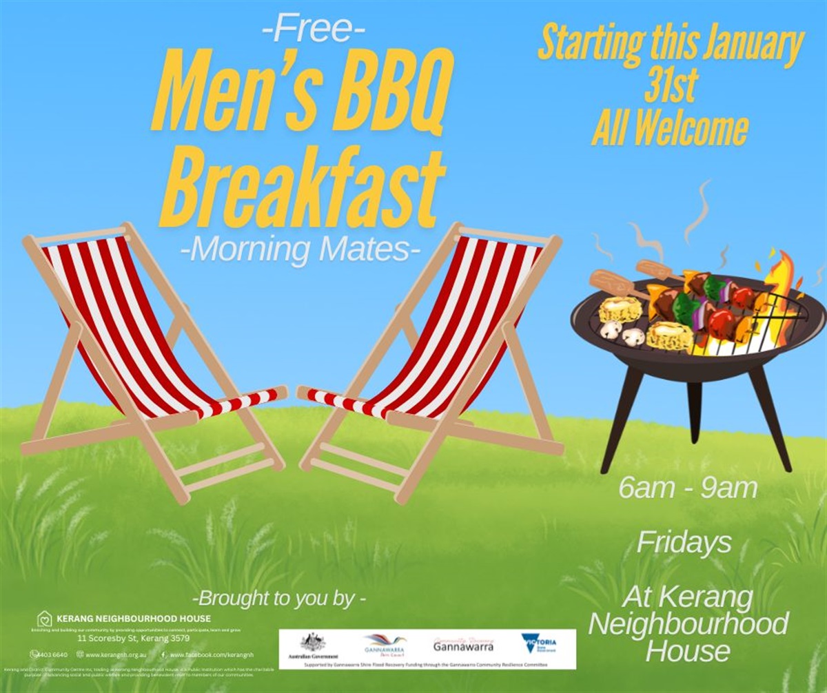 Morning Mates - Men's BBQ Breakfast - Gannawarra Shire Council