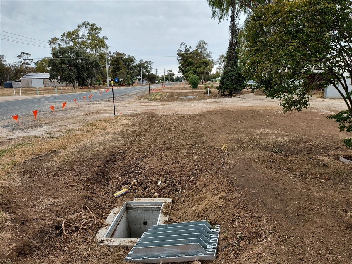 Murrabit Stormwater Project continues - Gannawarra Shire Council