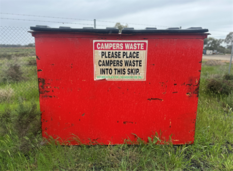 Residents reminded not to use campers waste bins - Gannawarra Shire Council